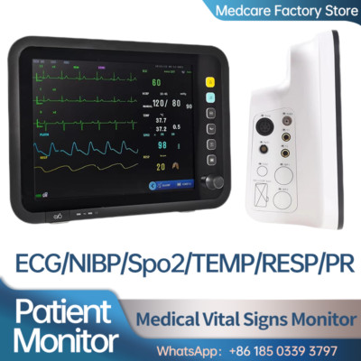 12 inch Vital Signs Monitor Human/VET Use Multi-parameter Patient ...