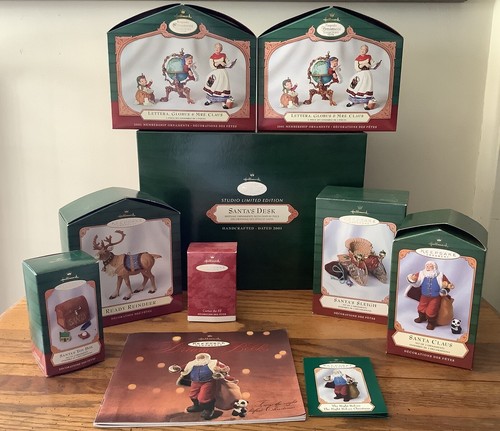 HALLMARK Keepsake 2001 SANTAS DESK Studio LIMITED EDITION Tabletop ...