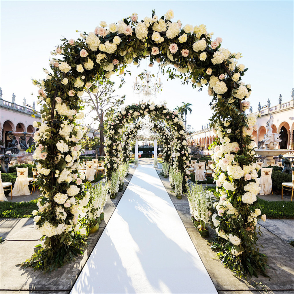 Wedding Bridal Floral Background Arch Outdoor Anti-rust Metal Garden ...