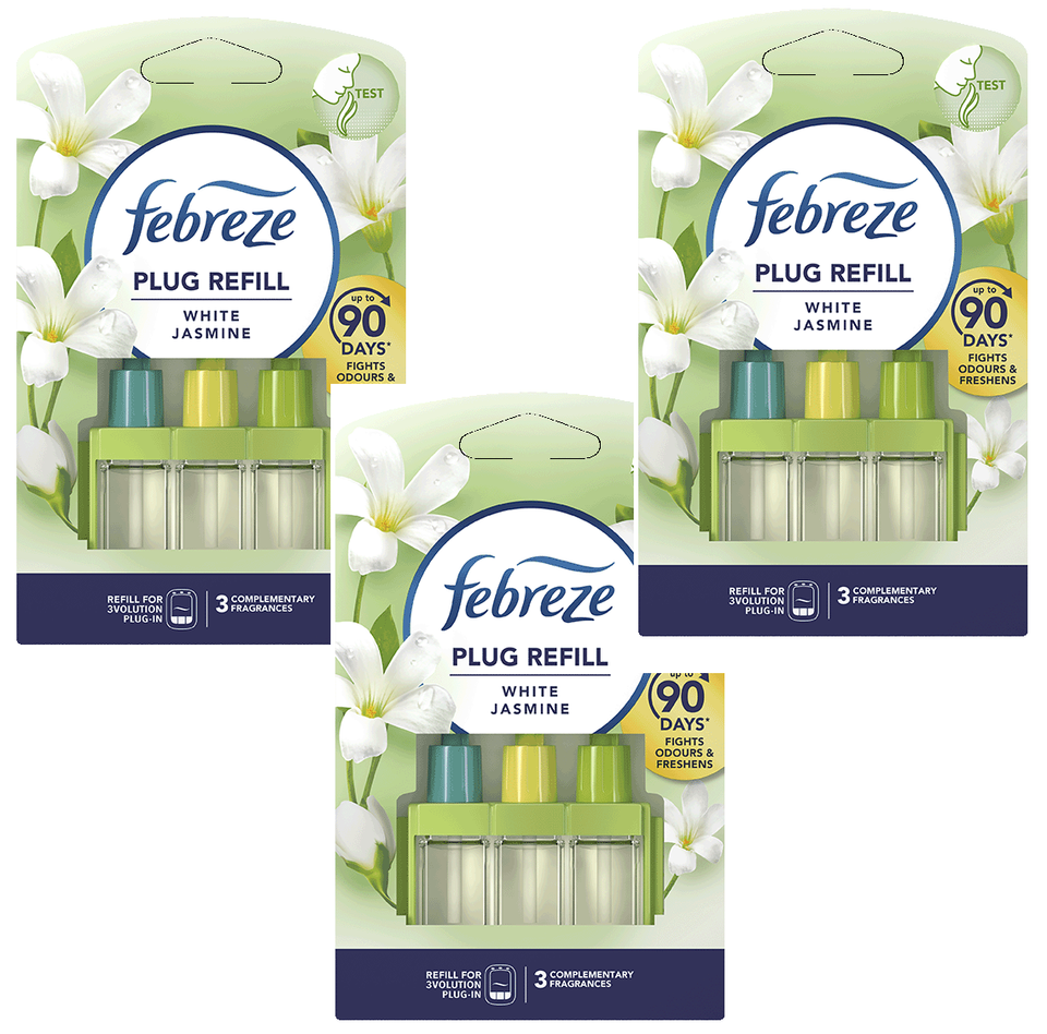3x 20ml 3volution Febreze Ambi Pur 3Volution Plug In Refills 90 Days ...