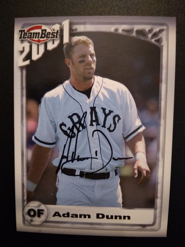 ADAM DUNN AUTOGRAPHED 2001 TEAM BEST BASEBALL CARD | eBay