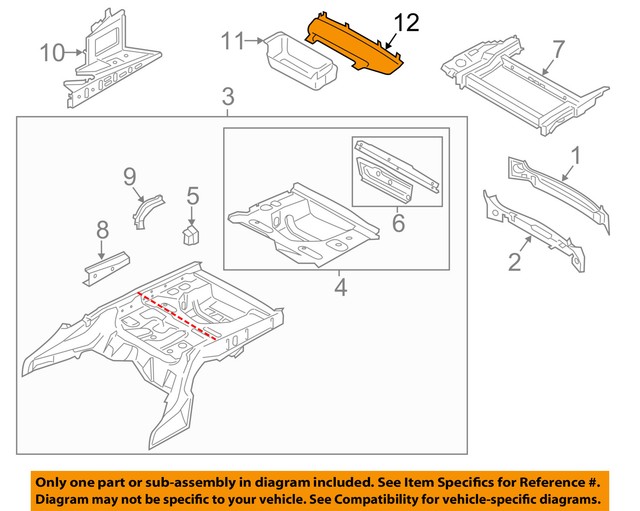 BMW 51757223203 Genuine OEM Factory Original Rear Shield for sale ...