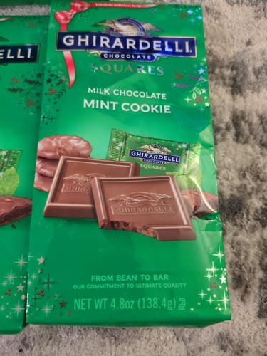 5 Pks Ghirardelli Milk Chocolate Mint Squares Cookie 4.8 Oz Each BB 7/31/25 | eBay