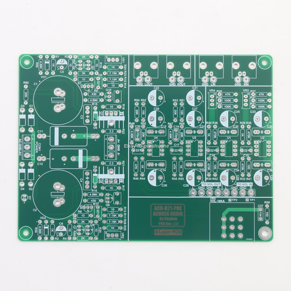 HiFi B21 Op-Amp Stereo Preamplifier Board Audio Preamp Kit | eBay
