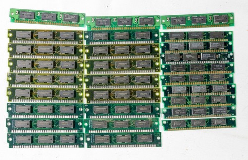 4x 1MB 30-Pin 3-Chip Parity 80ns FPM Memory SIMMs Apple Sun DEC HP Dell ...