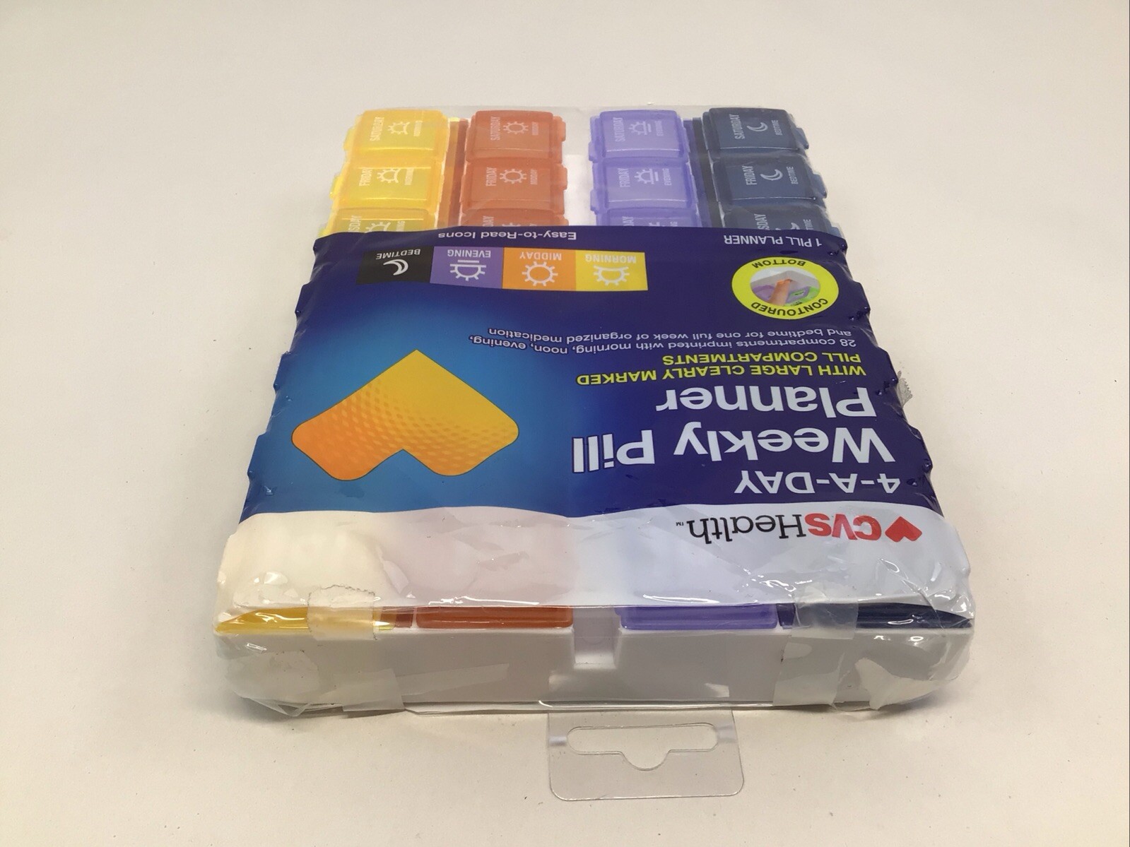 CVS 4 A Day Weekly Pill Planner Multicolor | eBay