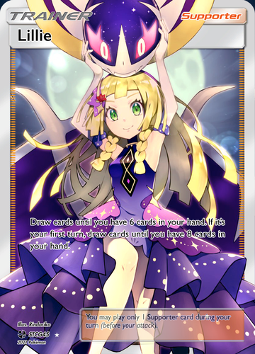 Lillie Trainer Goddess Story Girl Anime Waifu Holofoil Card | eBay