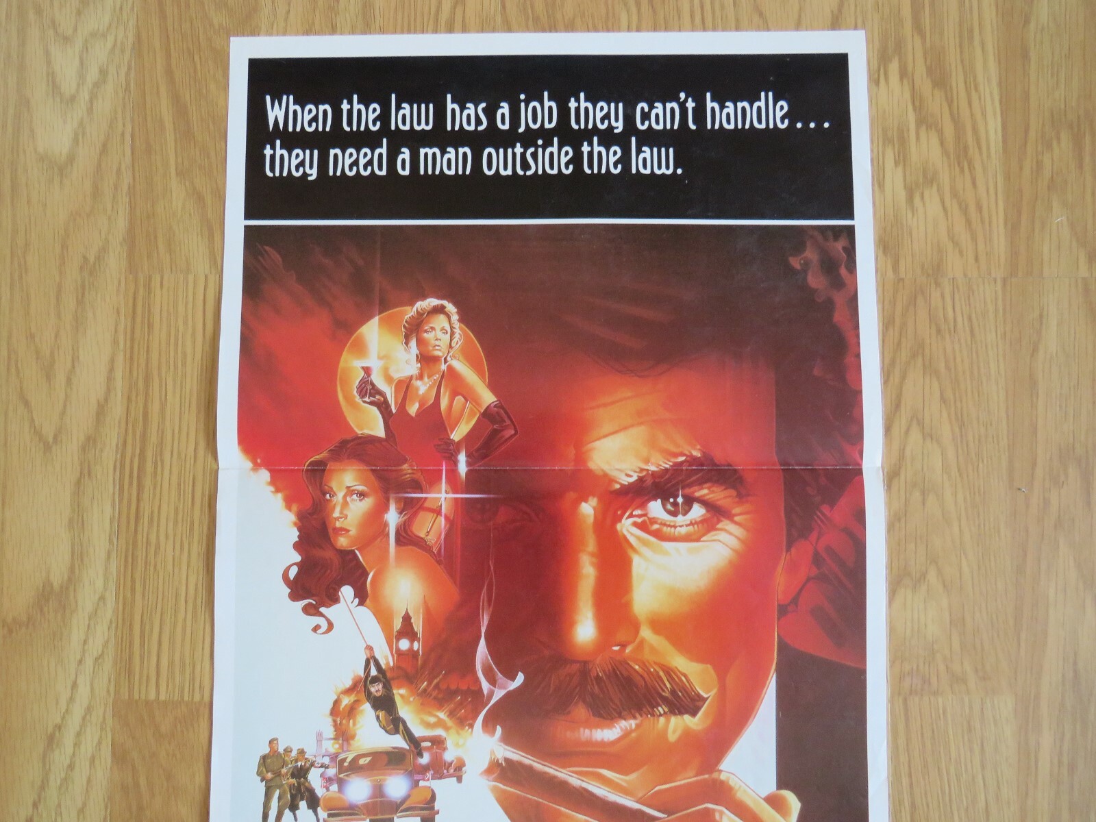 LASSITER ORIGINAL 1984 CINEMA DAYBILL MOVIE FILM POSTER Tom Selleck 80 ...