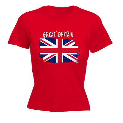 Great Britain Country Flag Nationality - Womens T-Shirt Tshirt T Shirt ...