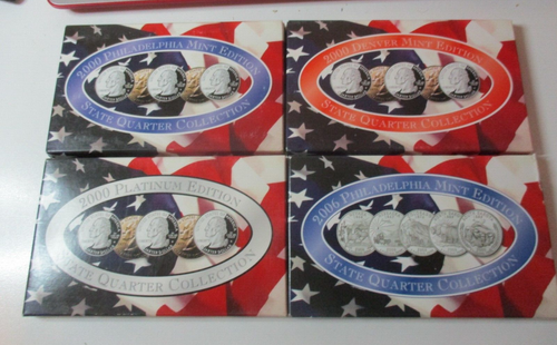 2000 Statehood Quarters in Original CSN Packaging Plus 2006 Philadephia ...