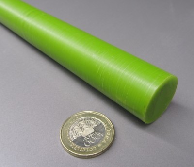 Nylon 6 Oil Filled Cast Round Rod, Green 1.00" Dia x 48" Length | eBay