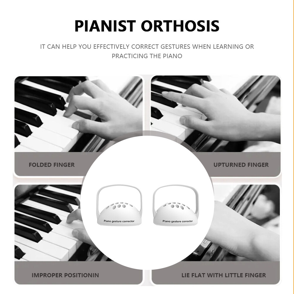 Piano Finger Trainer Good Stretchability Hand Grip Exerciser (White) | eBay