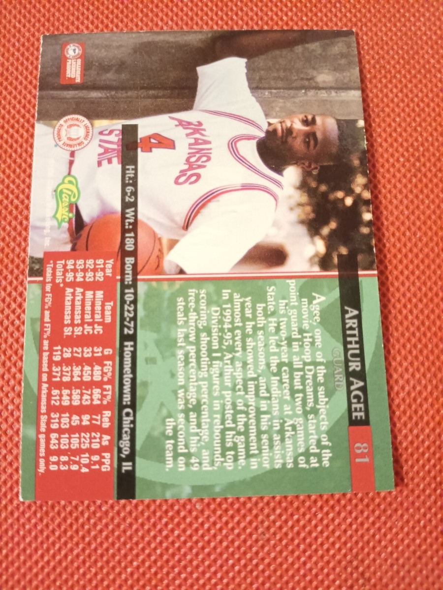 Arthur Agee Nba Basketball Card