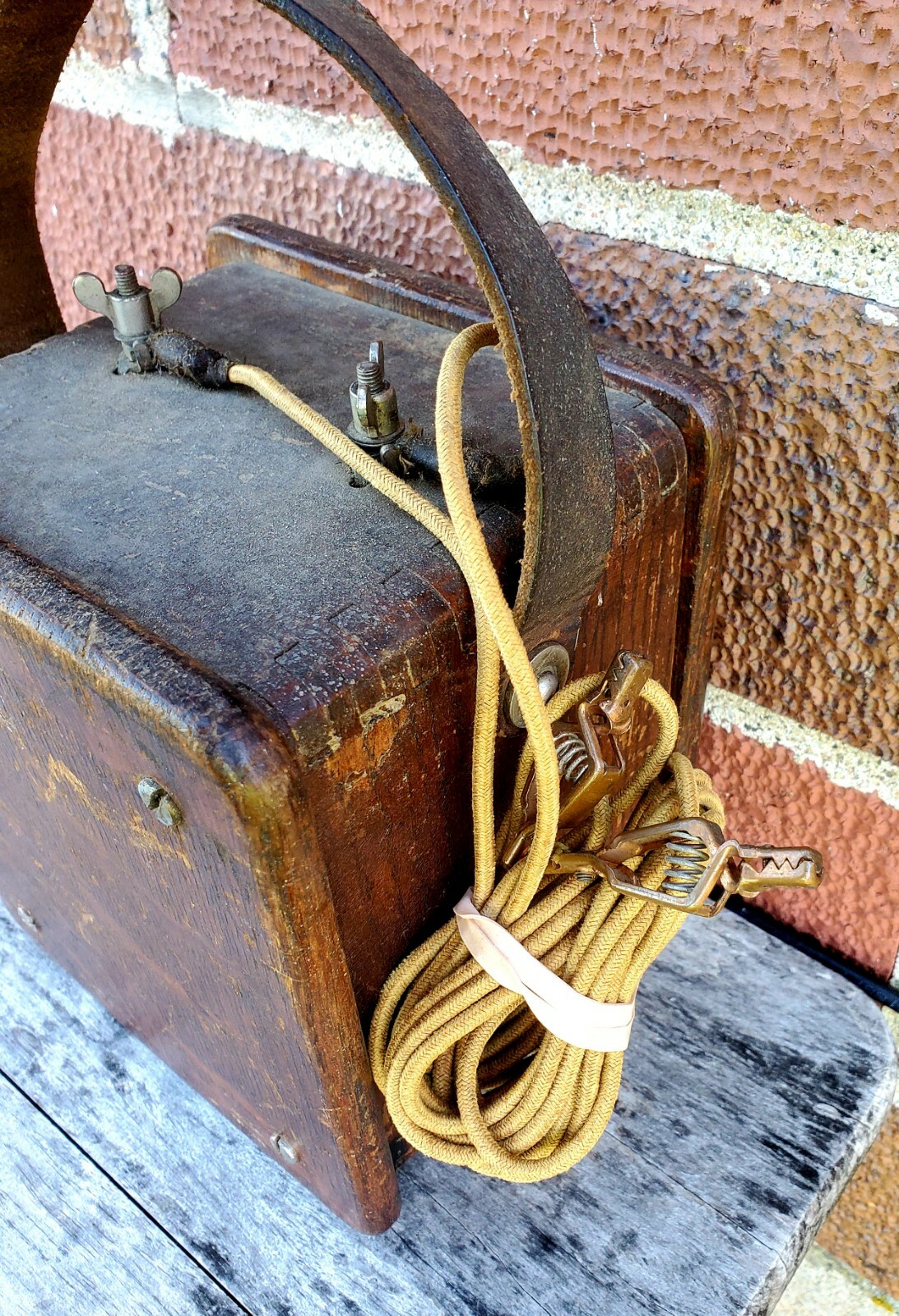 Hand Crank Telegraph Generator or Explosives Detonator with Bells ...