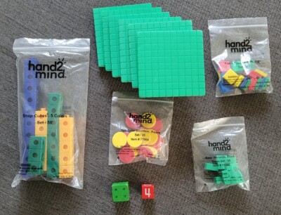 ETA Hand 2 Mind Lot - Base Ten, Snap Cubes, Counters, Blocks, Tiles ...