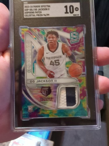 2023-24 Panini Spectra ASP-GGJGG GG JACKSON Il Aspiring Patch SGC 10 ...