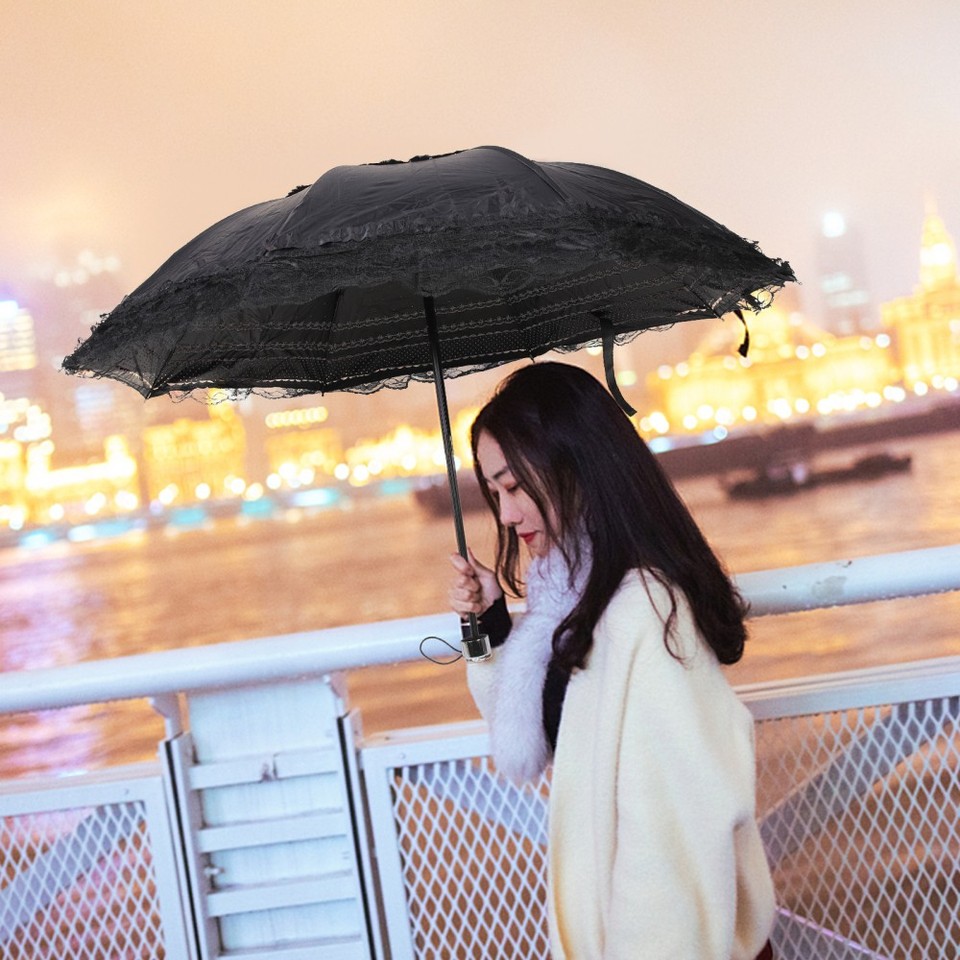 Sun Umbrella Personal Parasol Windproof Umbrellas for Women Student ...