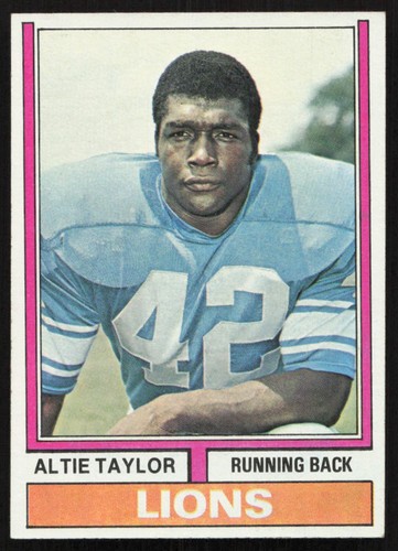 1974 Topps Altie Taylor Detroit Lions #412 | eBay