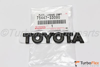 Toyota Camry 2002-2006 Black TOYOTA Trunk Emblem Genuine OEM 75447 ...