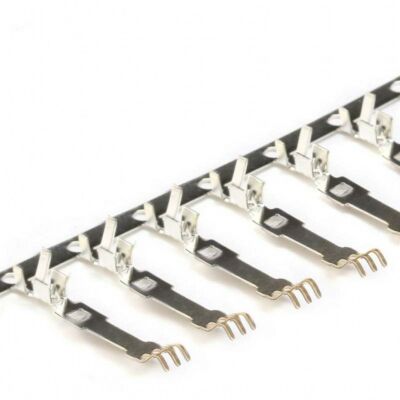 50pcs SATA Single Layer Gold Plated Reed Power Supply Connector Crimp ...