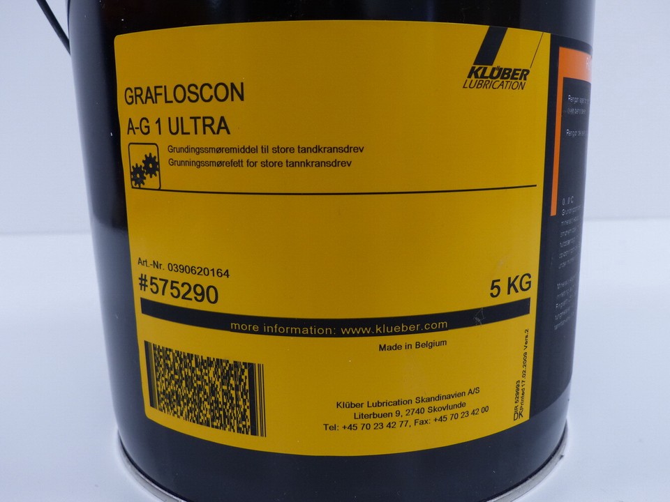 Klüber Grafloscon A-G1 Ultra Inhalt: 5 KG > ungebraucht!