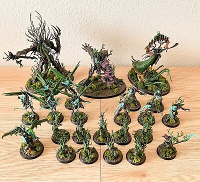 Warhammer Age Of Sigmar - Painted Sylvaneth Wood Elves Army - BoxedUp ...