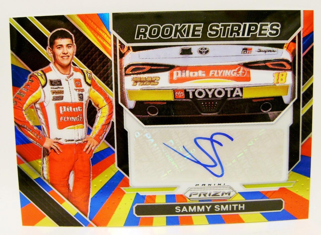SAMMY SMITH ROOKIE STRIPES #17 /24 AUTO PRIZM PANINI NASCAR RACING 2023 ...