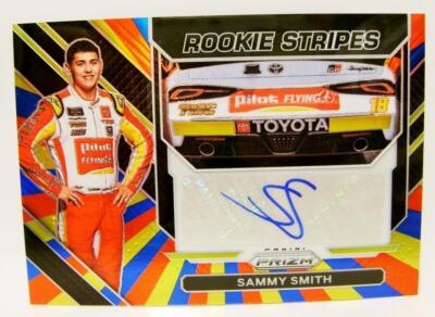 SAMMY SMITH ROOKIE STRIPES #17 /24 AUTO PRIZM PANINI NASCAR RACING 2023 ...