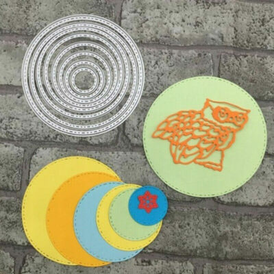 8PCS Round Nesting Circles Metal Cutting Dies Scrapbooking Embossing ...