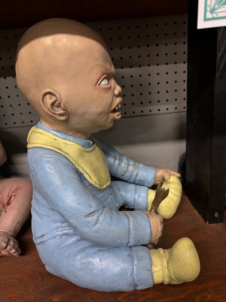 Spirit Halloween Hungry Harold Zombie baby 2010 Latex Prop Creepy 17 ...