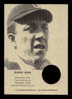 #TN0071 ADDIE JOSS 1915 Penny Collector Baseball Coin Card | eBay