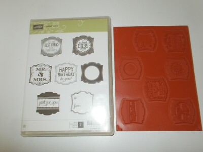 Stampin'Up LABEL LOVE clear mount stamp set NEW | eBay