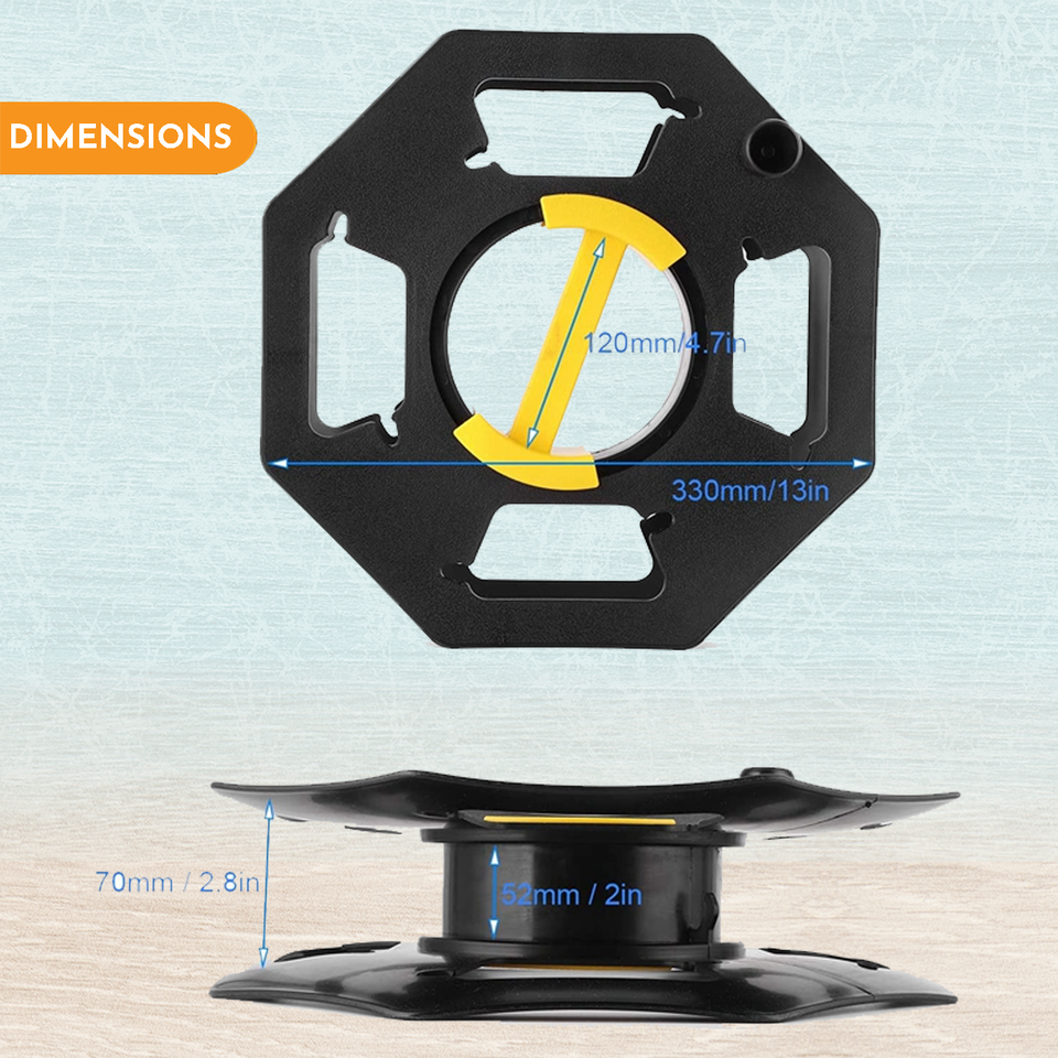 Xtremeauto Cable Tidy Reel 25M Mains Wire Hook Up Lead Extension Holder ...