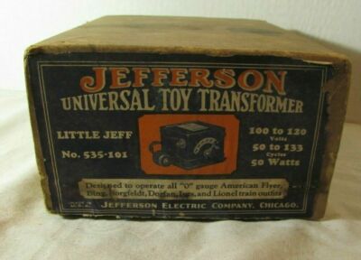 Vintage Jefferson Little Jeff Universal Toy Transformer 50 WATTS O ...