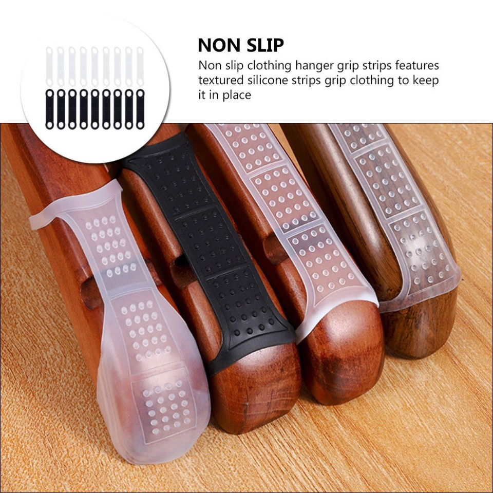 3 Count Hanger Anti-slip Strip Clothes Strips Transparent Stickers ...