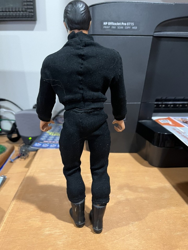 Big Jim Mattel Grip Hands Commando Spy Black Outfit Wolfpack PACK Whip ...