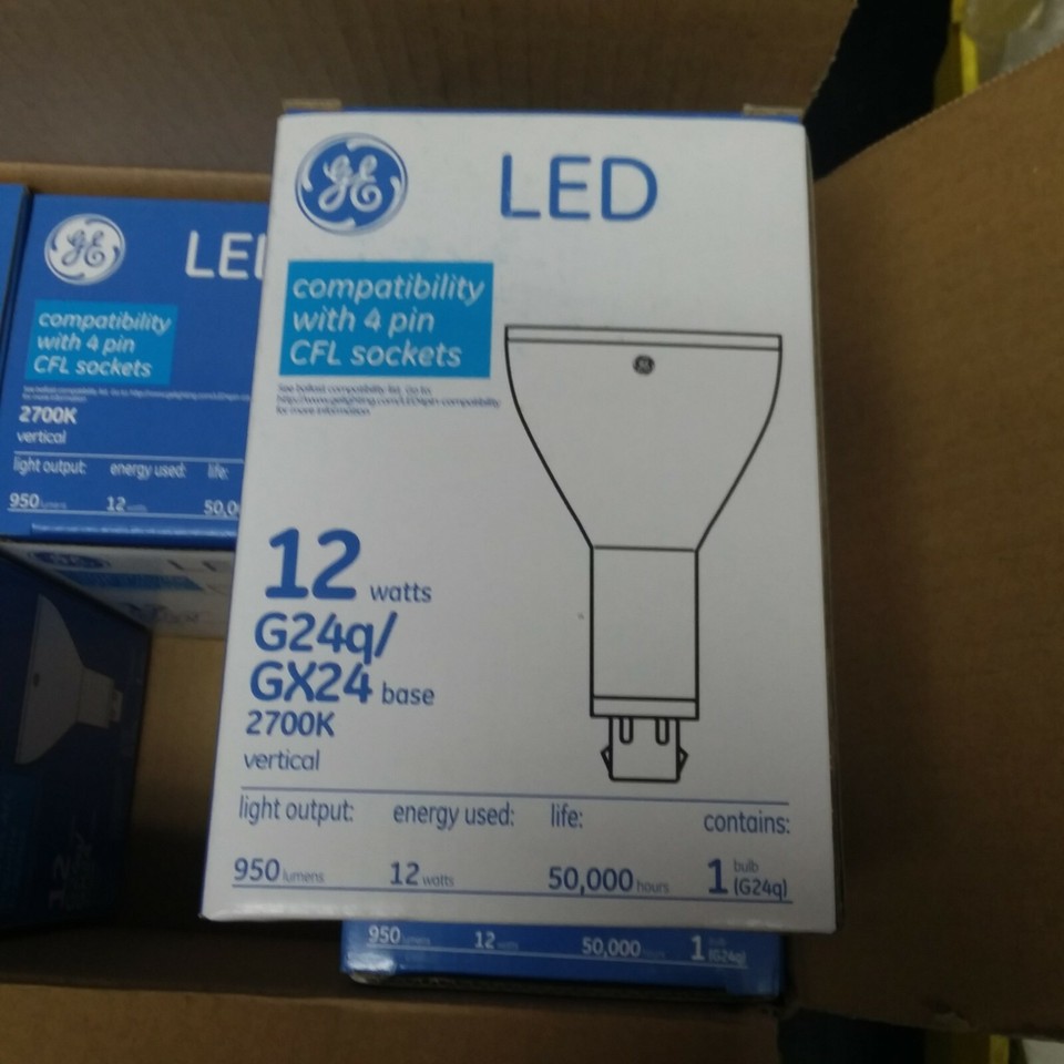 (CASE OF 6) GE Lighting LED12G24q-V/827 PL Vert LED Lamp, 950 lm | eBay