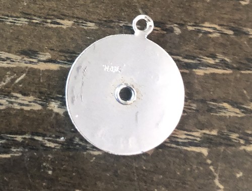 Vintage Sterling Silver Spinning True False Lie Detector Charm Pendant ...