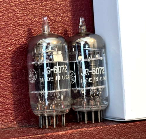 GE JG-6072 12ay7 Matched Pair of Black Plate Tubes. Test 100% NOS ...