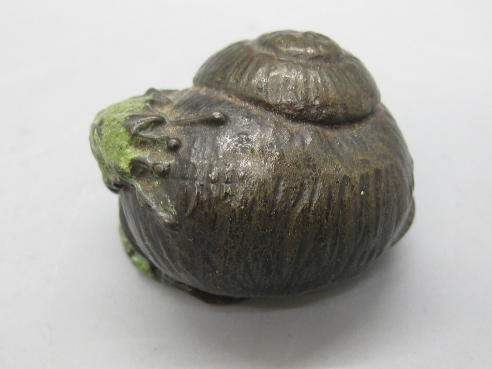 THE JOSEPH ADDOTTA COLLECTION CURLED UP SNAIL BRONZE MINIATURE ...