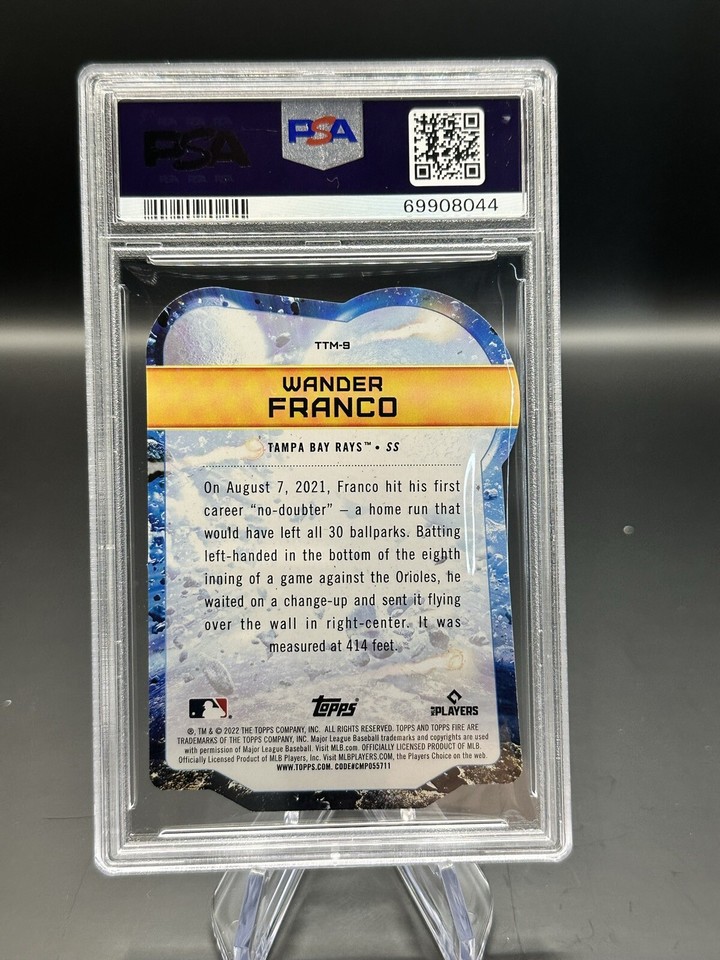 2022 Topps Fire WANDER FRANCO RC To The Moon Rookie #TTM9 PSA 10 GEM ...