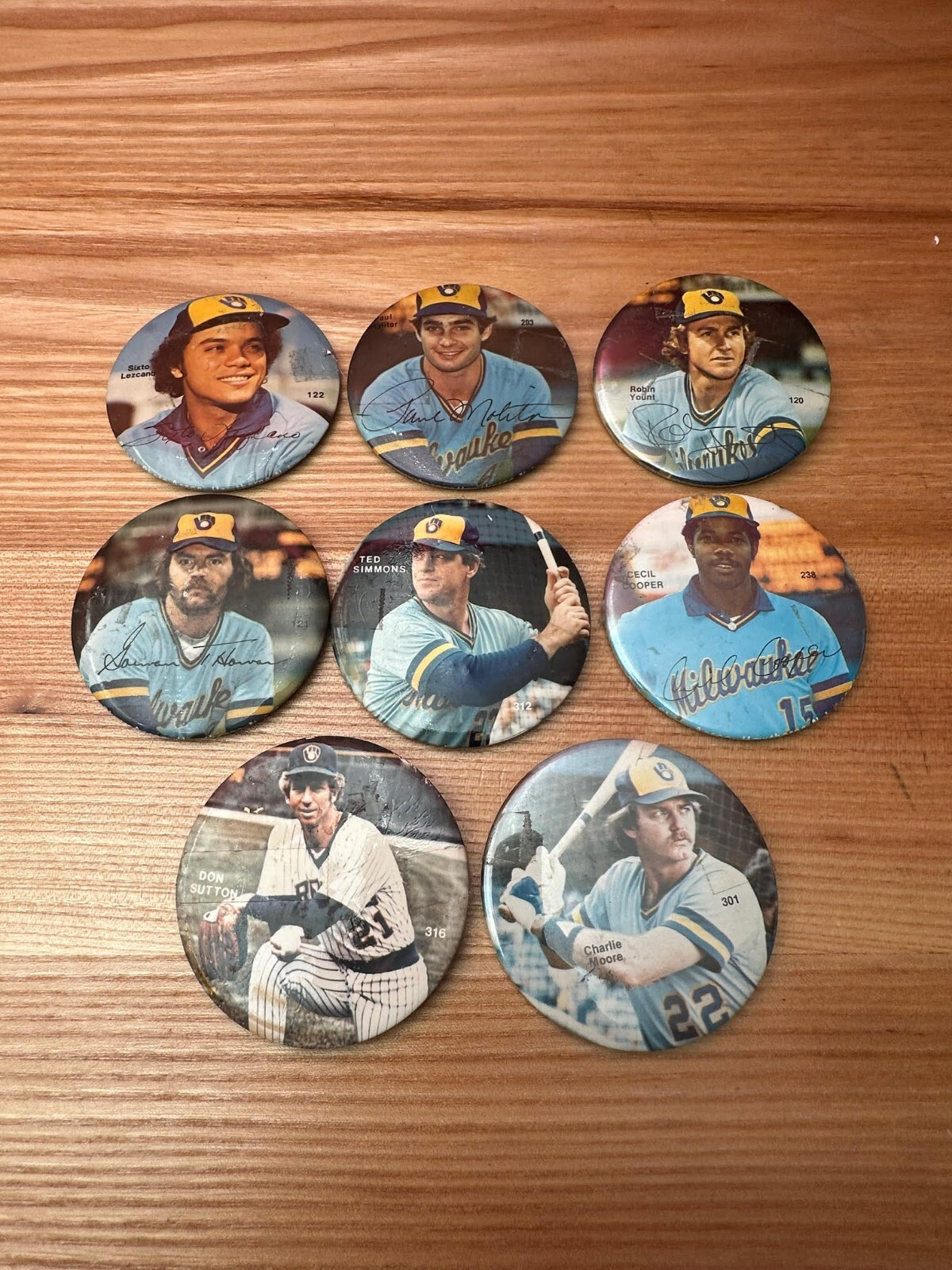 Lot of 8 Vintage Milwaukee Brewers Button Pins 1982 | eBay