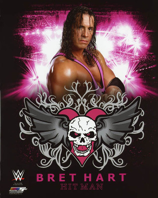 Pro Wrestler BRET THE HITMAN HART Glossy 8x10 Photo WWF Print Poster ...