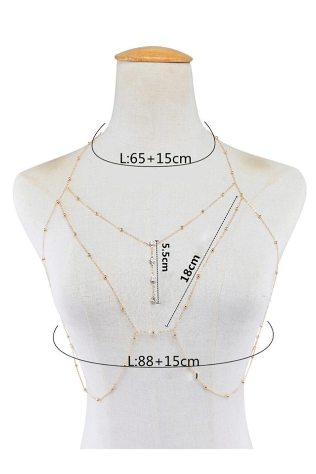 AntiTarnish Gold Color Women's Sexy Body Chain Accessory Belly Chain Chest Chain | eBay
