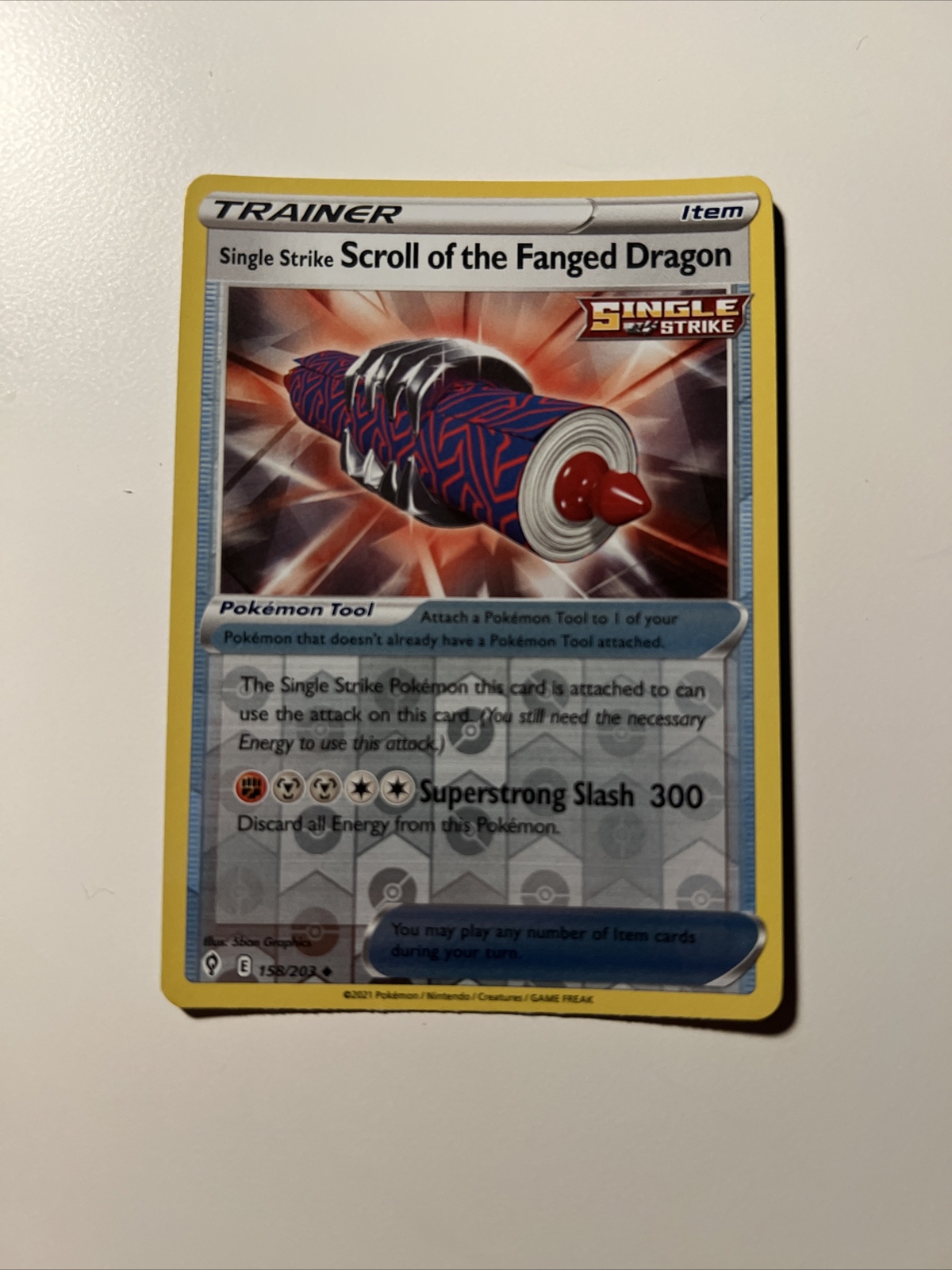 Single Strike Scroll of the Fanged Dragon - 158/203 - Uncommon ...