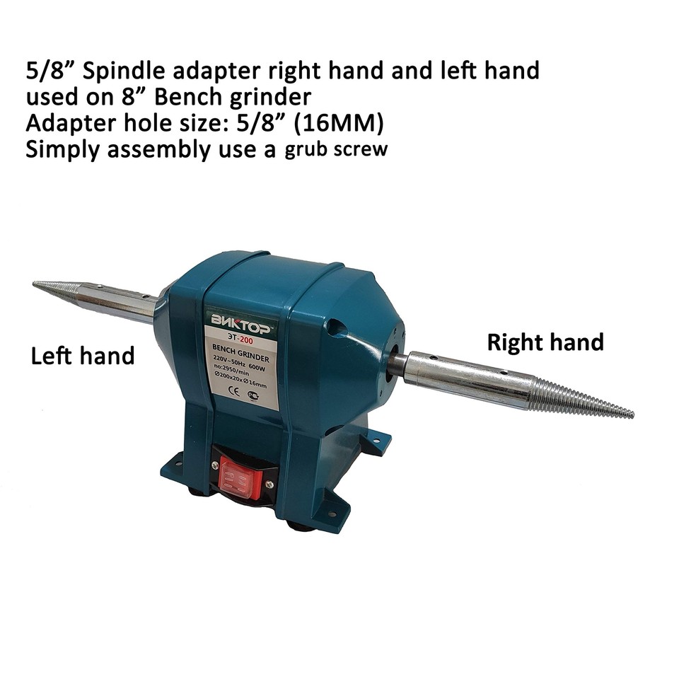 PURUI 5/8 Inch Bench Grinder Spindle Adapter for 8 Inch Bench Grinder ...