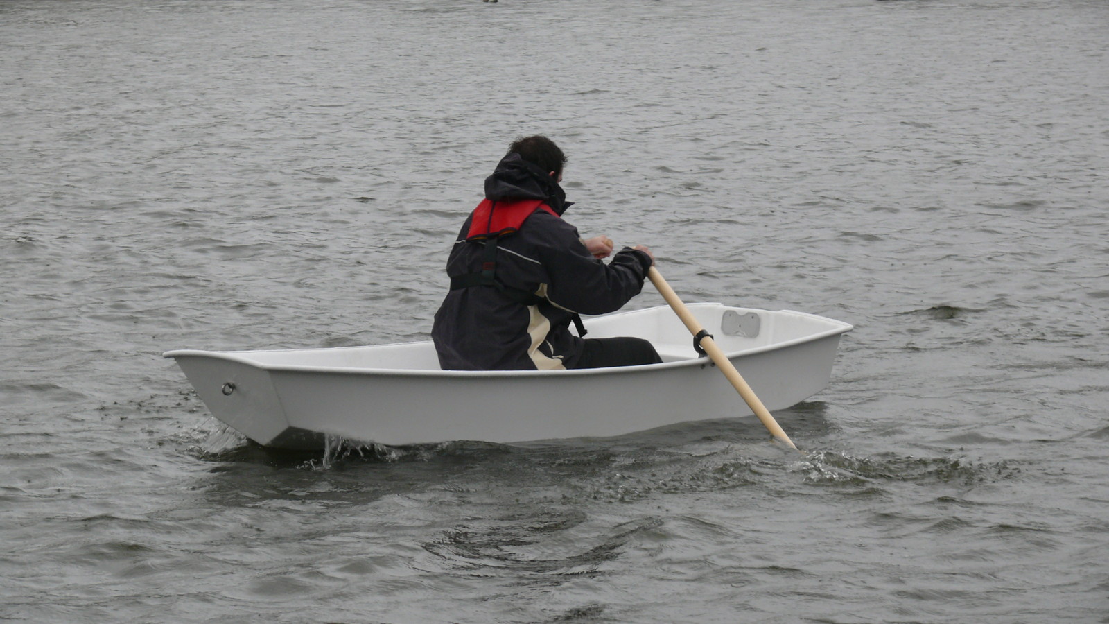 NEW Robust Fibreglass Dinghy Rowing Skiff Boat 2.4 m 7'11" Row Motor ...