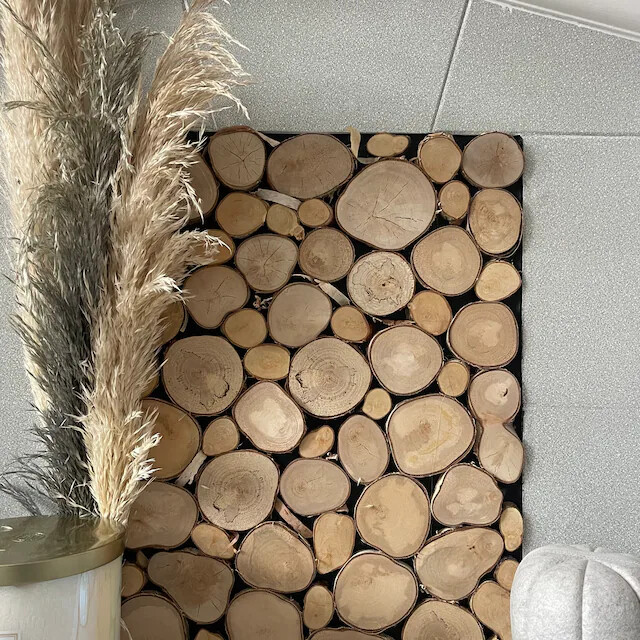 Decorative fireplace display logs Wood Slices Rustic decor Wall craft ...