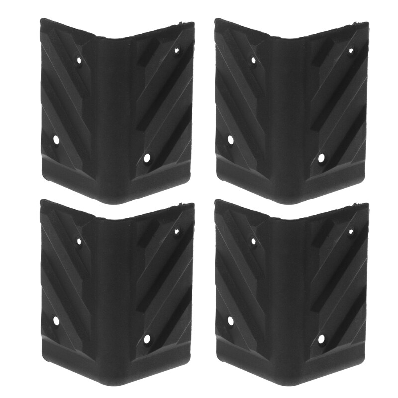 Cabinet Corner Protectors 2x Black Plastic Protective Corners For Amps