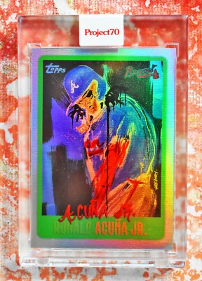 2021 TOPPS PROJECT 70 #515 RONALD ACUNA JR RAINBOW FOIL 53/70 - GREGORY ...